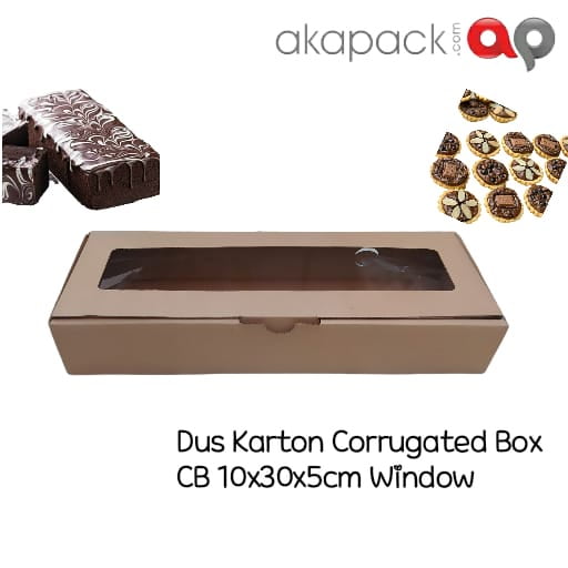 Dus karton Corrugated Window 10x30x5 - Akapack