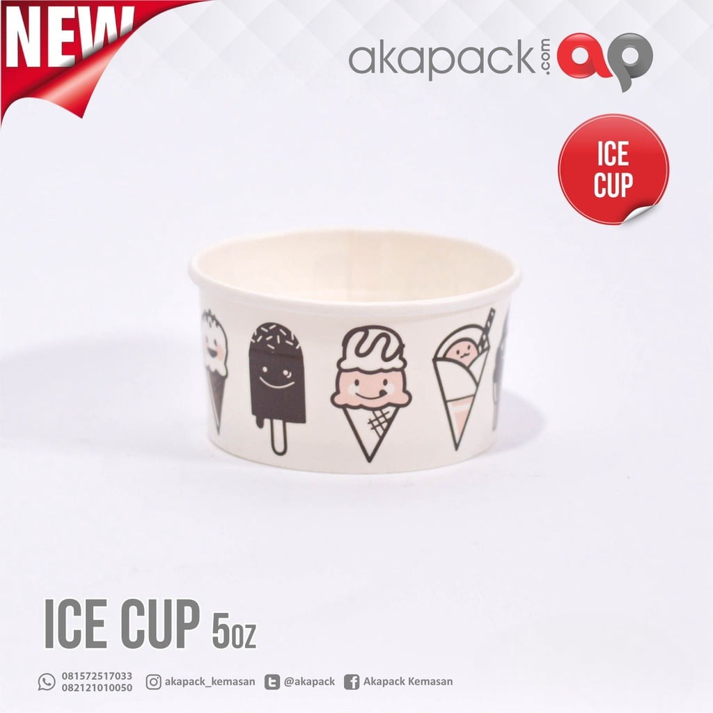 Cup Ice Cream 180cc / 5oz Gambar - Akapack