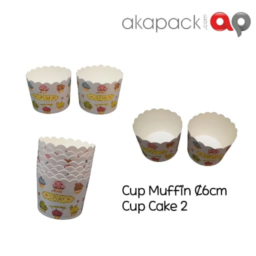 Muffin 60 Cup Cake 2 isi 50pcs - Akapack