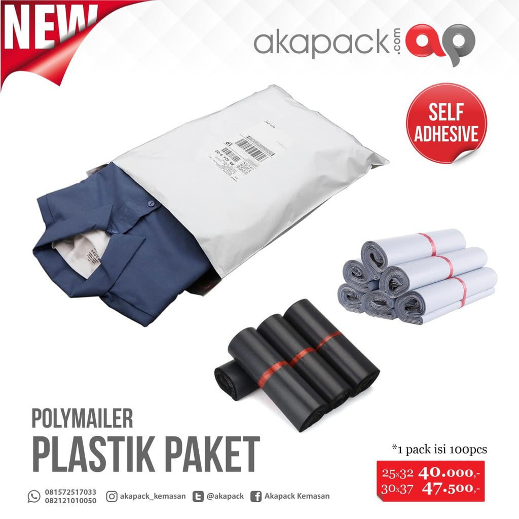 Plastik Paket 30x37 Black - Akapack