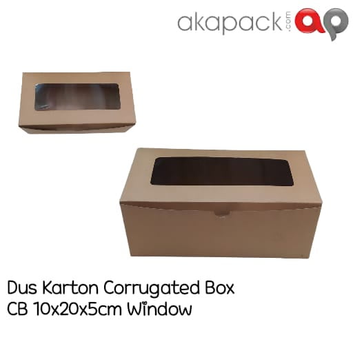 Dus karton Corrugated Window 10x20x5 - Akapack