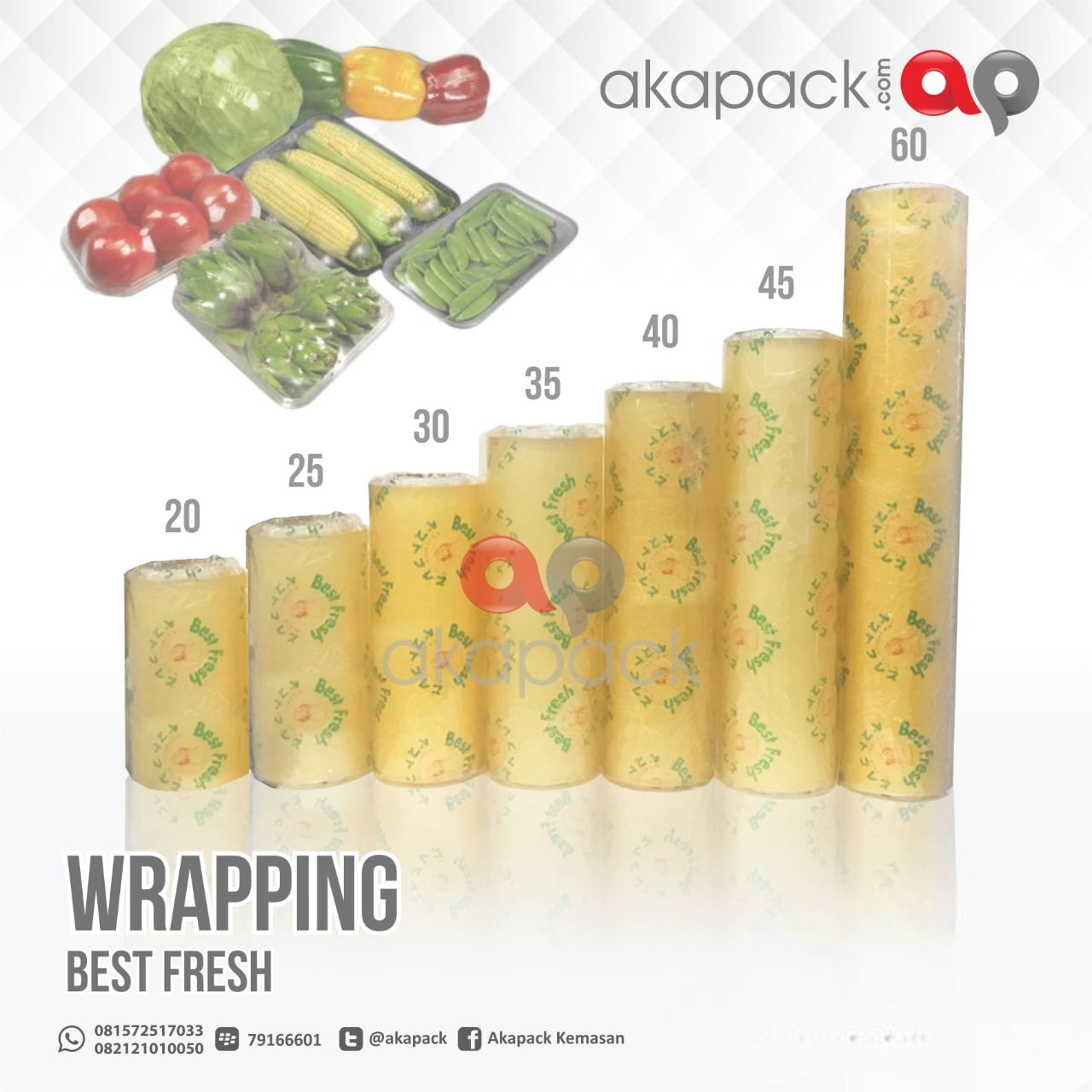 Wrap Best Fresh 60cm x 500m - Akapack