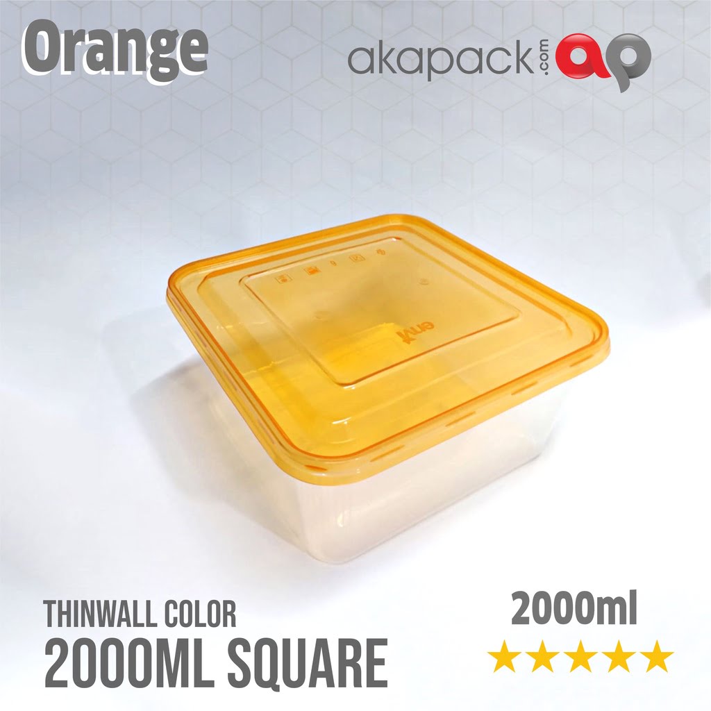 Envi Square 2000ml Orange - Akapack