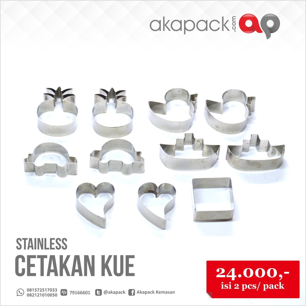 Cetakan Kue Stainless - Akapack