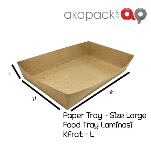 Open Tray L COklat - Akapack